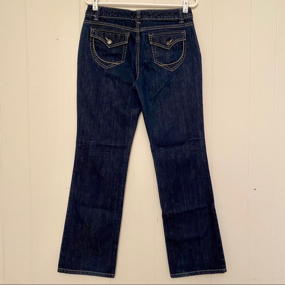 Nine West | Jeans | Nine West Dark Wash Midrise Bootcut Jeans W Button ...